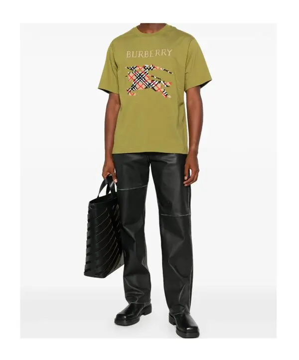 Burberry Edk-embroidered T-shirt - Green