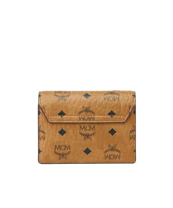 Mcm Visetos Logo Plaque Crossbody Bag
