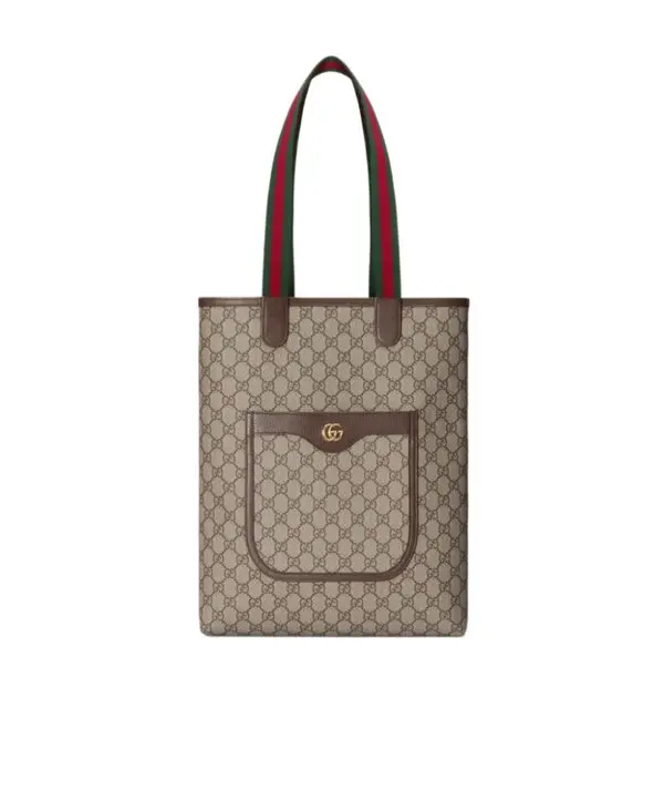 Gucci Ophidia Gg Supreme Canvas Tote Bag - Beige/ebony