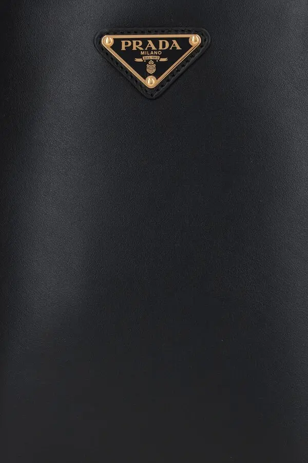 Prada Triangle Logo Appliqué Tote Bag