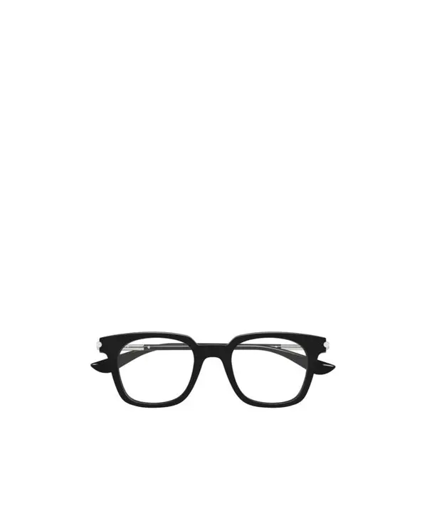 Alexander McQueen Rectangular Frame Glasses - Black