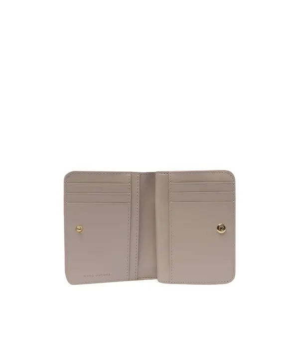 Marc Jacobs Leather J Marc Mini Compact Wallet - Nude