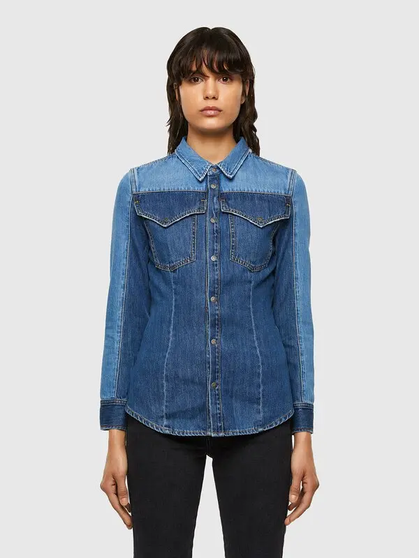 DIESEL® Flap-pocket Denim Shirt