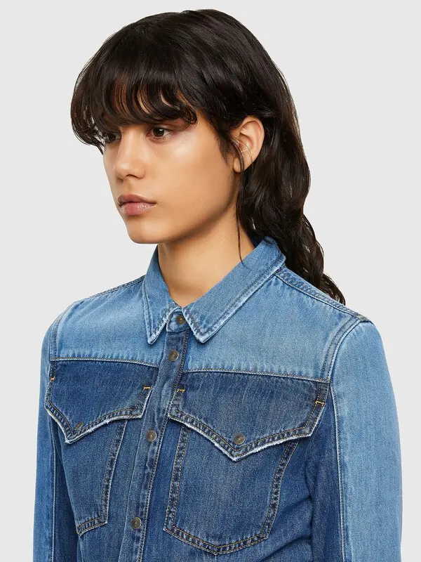 DIESEL® Flap-pocket Denim Shirt
