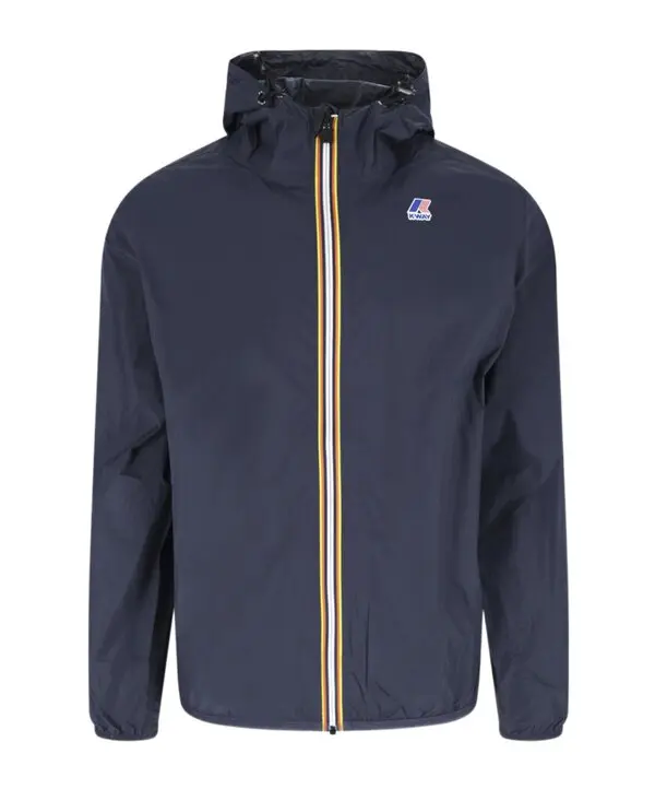 K-WAY Zip-up Hooded Jacket - Black