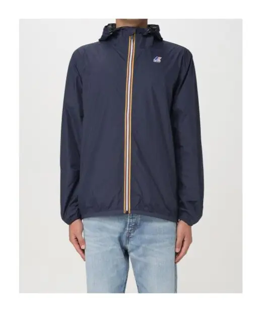 K-WAY Zip-up Hooded Jacket - Black