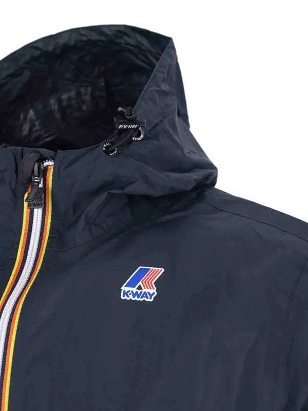 K-WAY Zip-up Hooded Jacket - Black