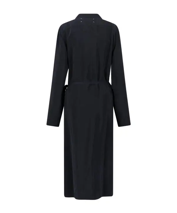 MAISON MARGIELA Draped Knot Detail Shirt Dress