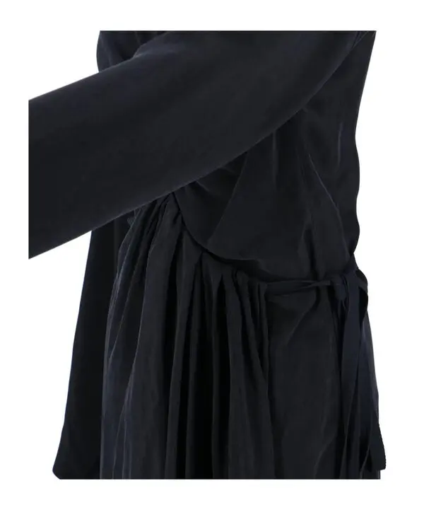 MAISON MARGIELA Draped Knot Detail Shirt Dress