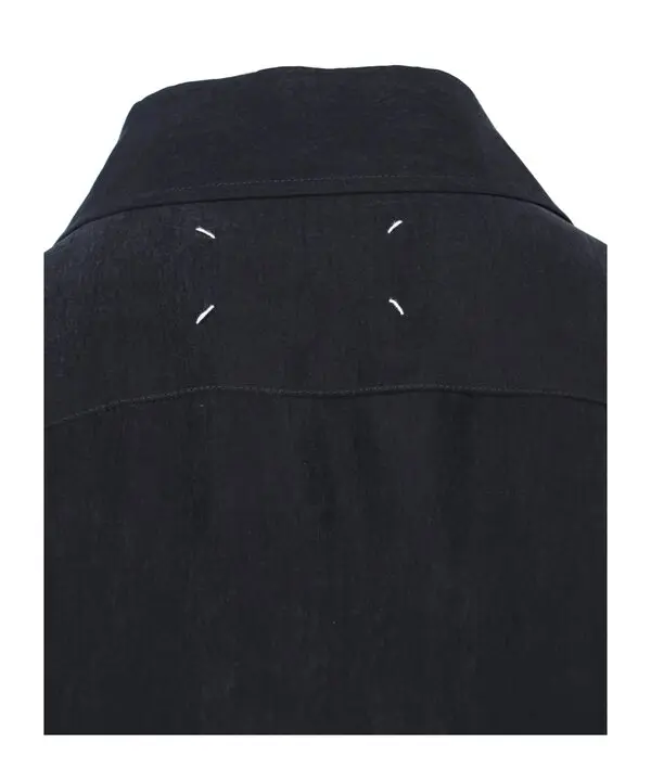 MAISON MARGIELA Draped Knot Detail Shirt Dress