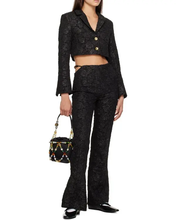 GANNI Jacquard Flared Pants