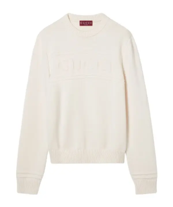 Gucci Logo Intarsia Knit Jumper