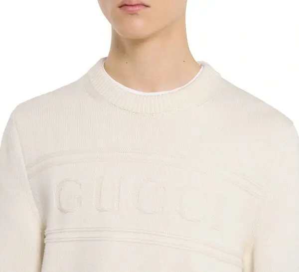 Gucci Logo Intarsia Knit Jumper