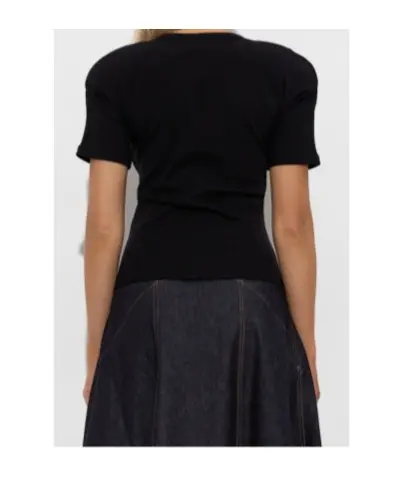 Jacquemus Embroidered Scoop Neck T-shirt - Black