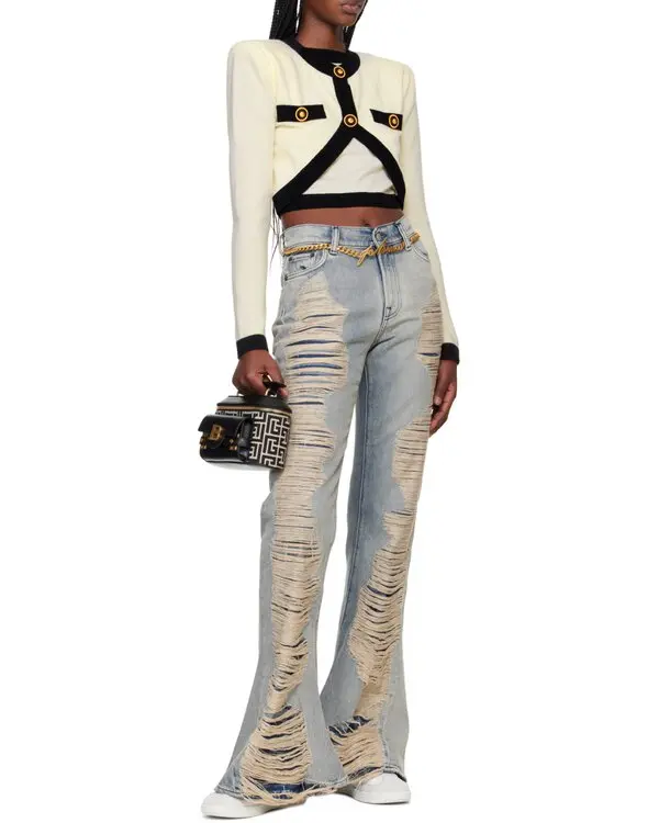 Balmain Swan Trainers - White