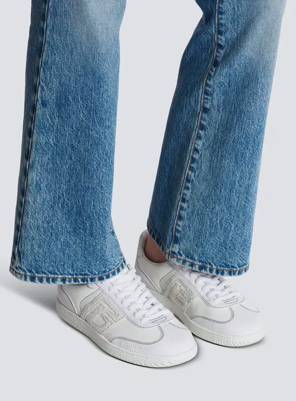 Balmain Swan Trainers - White