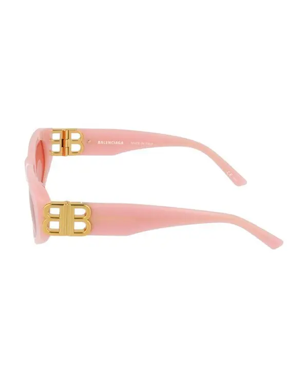 Balenciaga Rectangular Frame Sunglasses - Pink