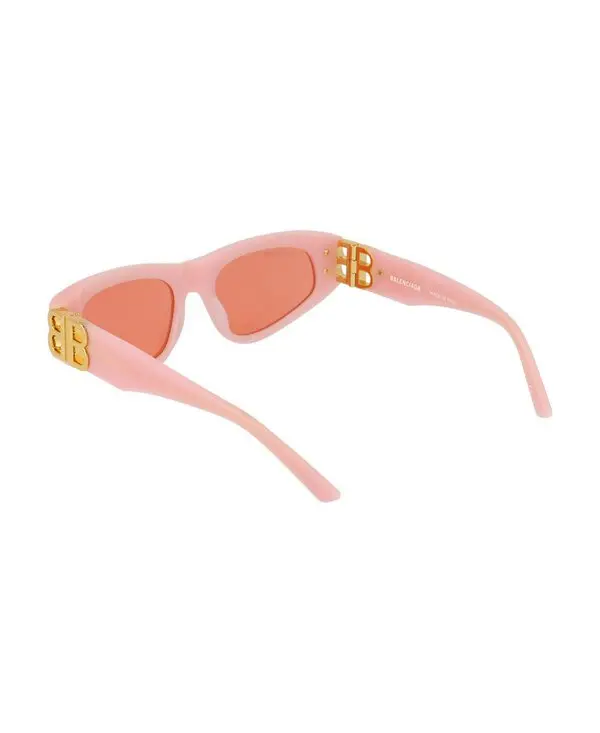 Balenciaga Rectangular Frame Sunglasses - Pink