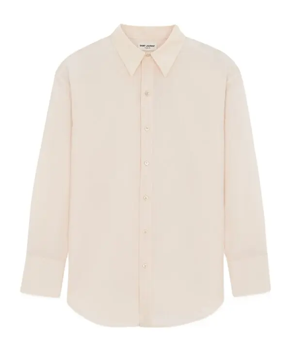 Saint Laurent Oversized Buttoned Shirt - Chalk