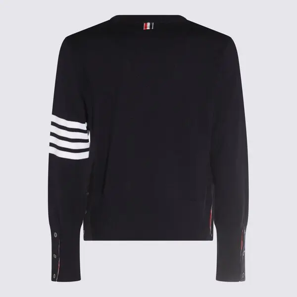 Thom Browne 4-bar Stripe Crewneck Jumper With Dachshund Motif