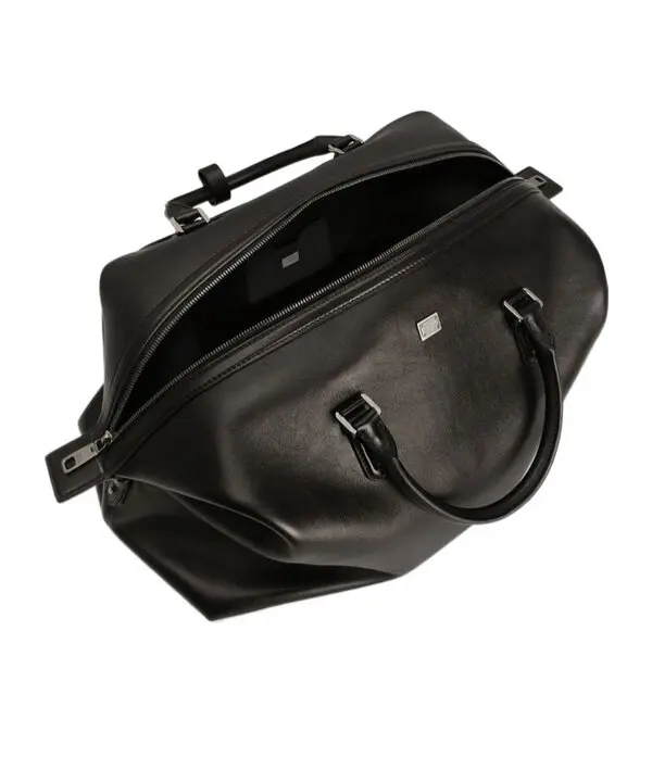 Dolce & Gabbana Leather Duffel Bag - Black