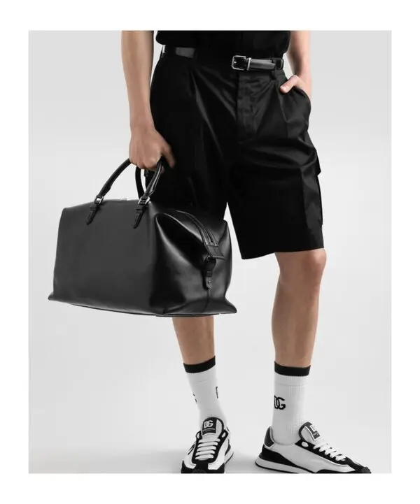 Dolce & Gabbana Leather Duffel Bag - Black