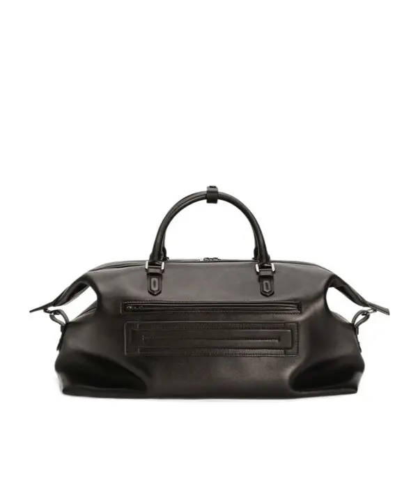 Dolce & Gabbana Leather Duffel Bag - Black