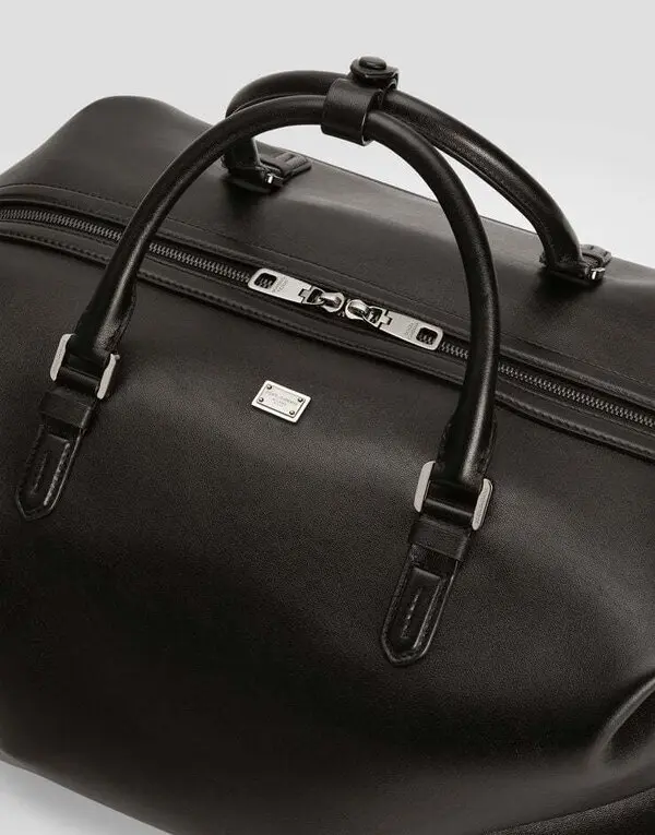 Dolce & Gabbana Leather Duffel Bag - Black