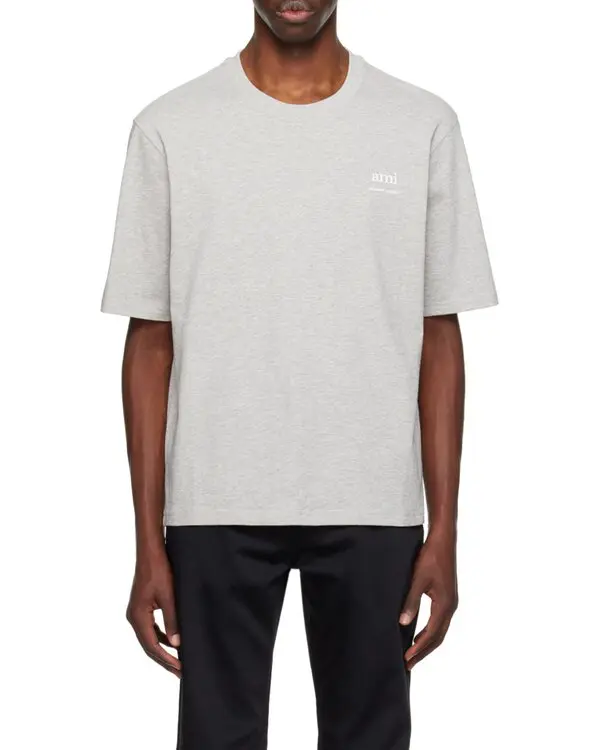 AMI Paris Logo Crewneck T-shirt