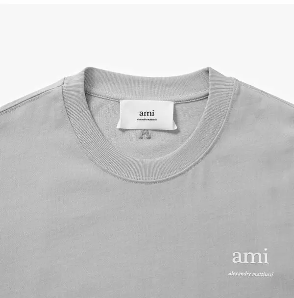 AMI Paris Logo Crewneck T-shirt