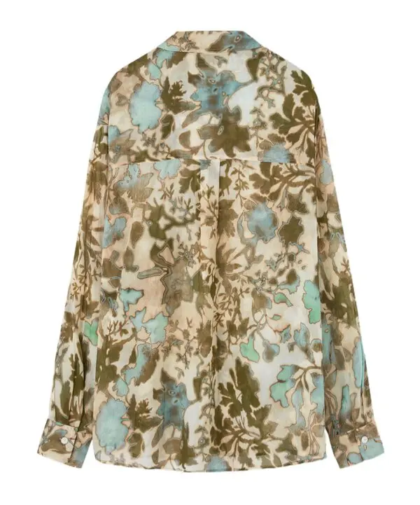FORTE_FORTE Bloom Mist Shirt - Nude