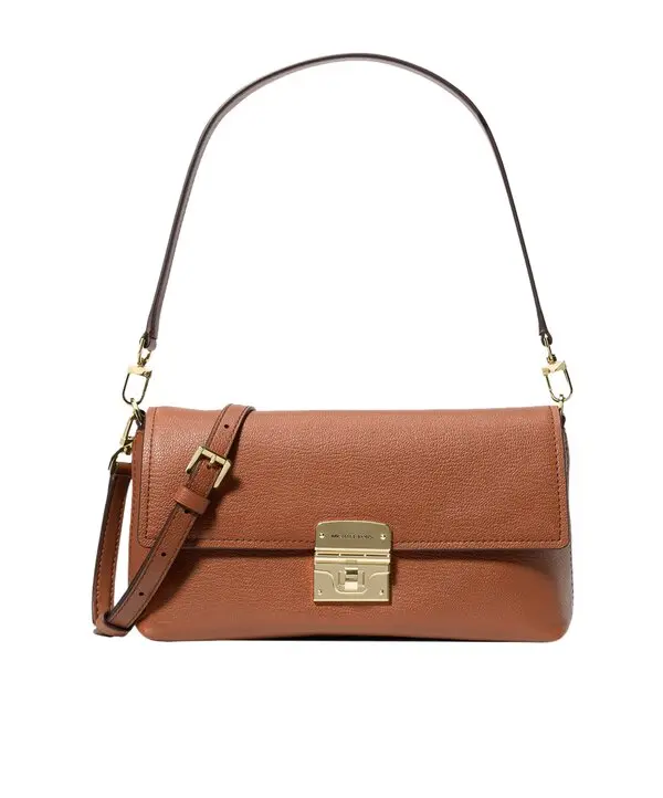 Michael Kors Addie Medium Leather Convertible Shoulder Bag
