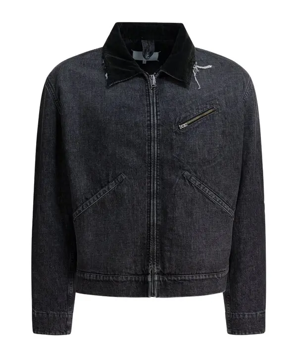 MAISON MARGIELA Distressed Denim Jacket - Black