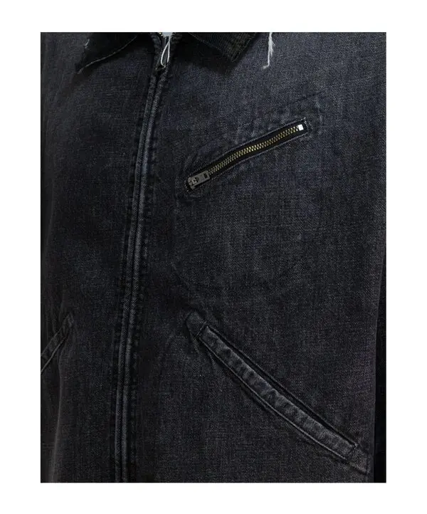 MAISON MARGIELA Distressed Denim Jacket - Black