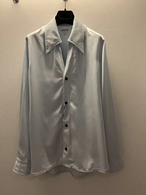 Bottega Veneta Long Sleeve Twill Shirt