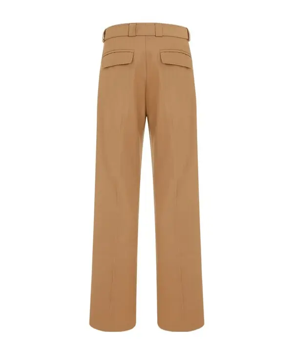 Dries Van Noten Belted Straight Leg Tailored Trousers