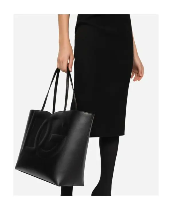 Dolce & Gabbana Logo Embossed Shopper Bag
