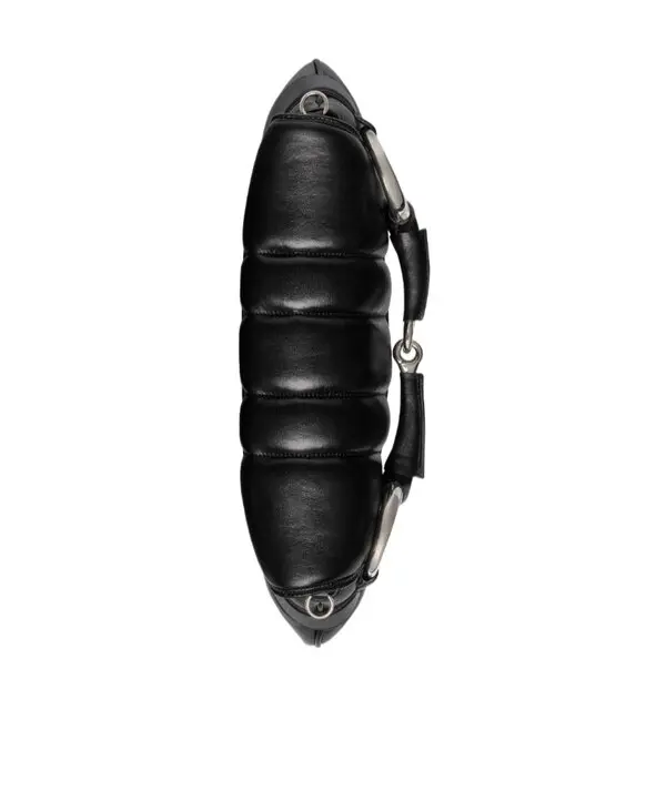 Gucci Horsebit Plaque Shoulder Bag - Black