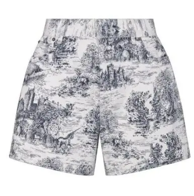 Dior Toile De Jouy Scotland Patterned Shorts