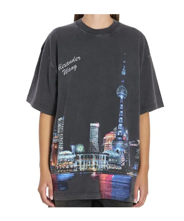 Alexander Wang Shanghai Skyline Graphic T-shirt