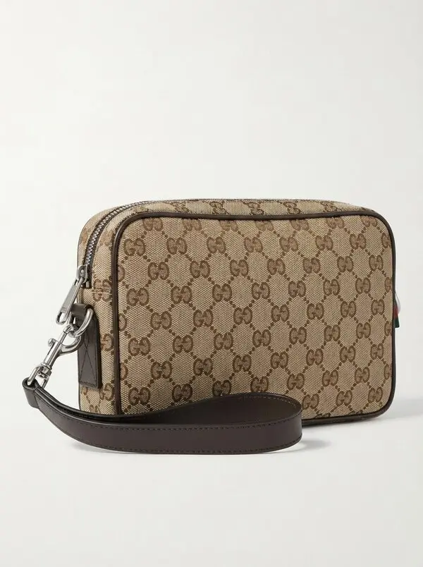 Gucci Gg Small Crossbody Bag - Beige And Dark Brown