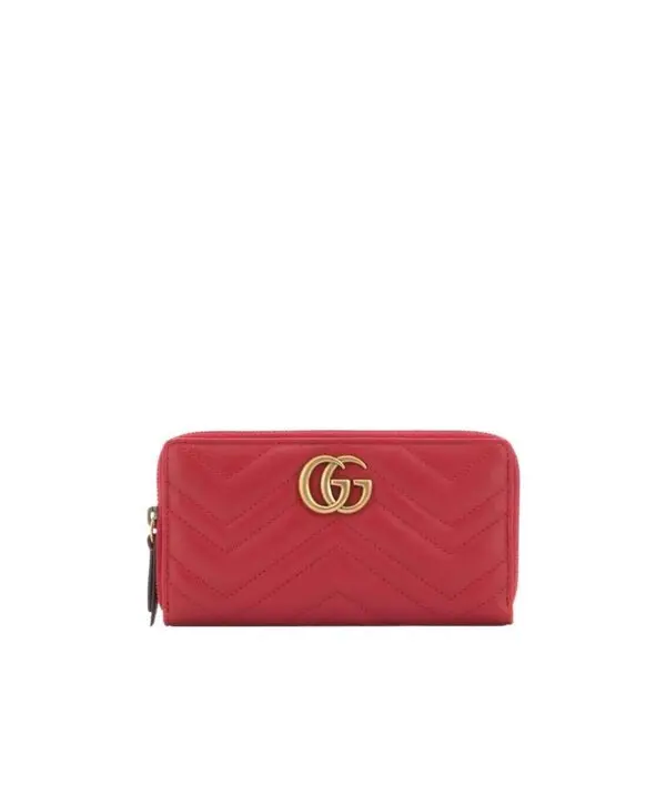 Gucci Gg Marmont Zip Around Wallet