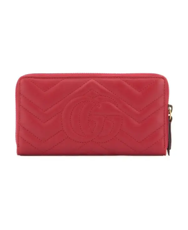 Gucci Gg Marmont Zip Around Wallet