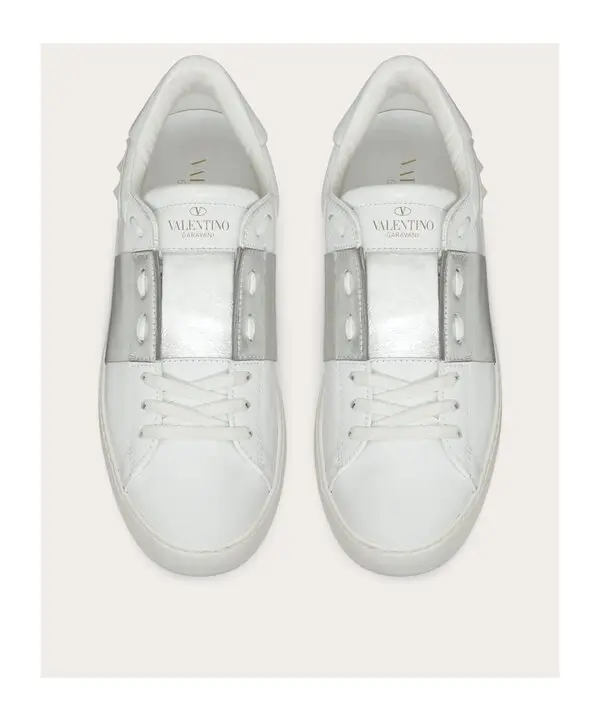Valentino Garavani Open Sneaker With Metallic Stripe