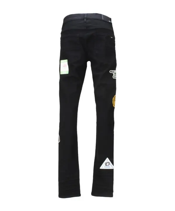 Amiri Belt-loop Jeans With Patch Embellishments