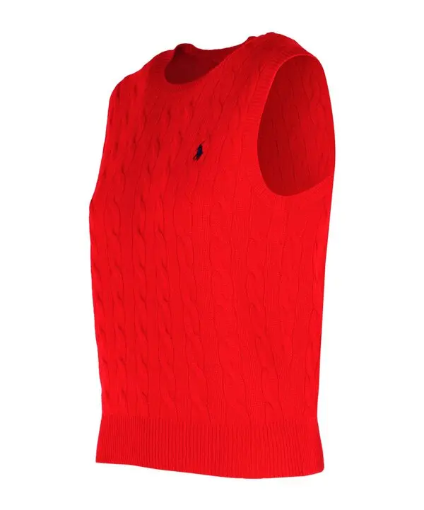 Polo Ralph Lauren Cable Knit Vest - Red
