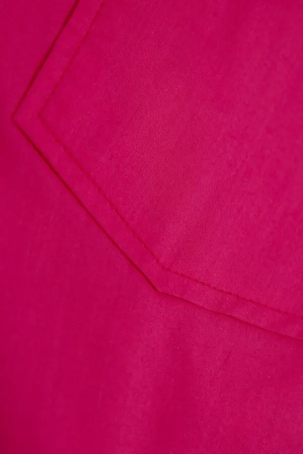 Jacquemus Long-sleeve Cropped Shirt With Lapel Collar And Pocket Detail