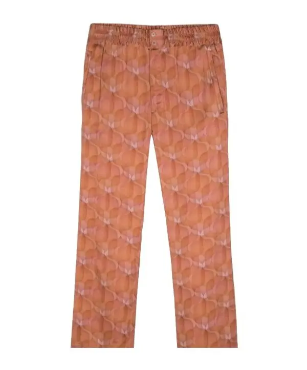 Dries Van Noten Printed Elastic Waist Trousers