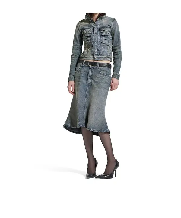 Balenciaga Godet Mini Skirt