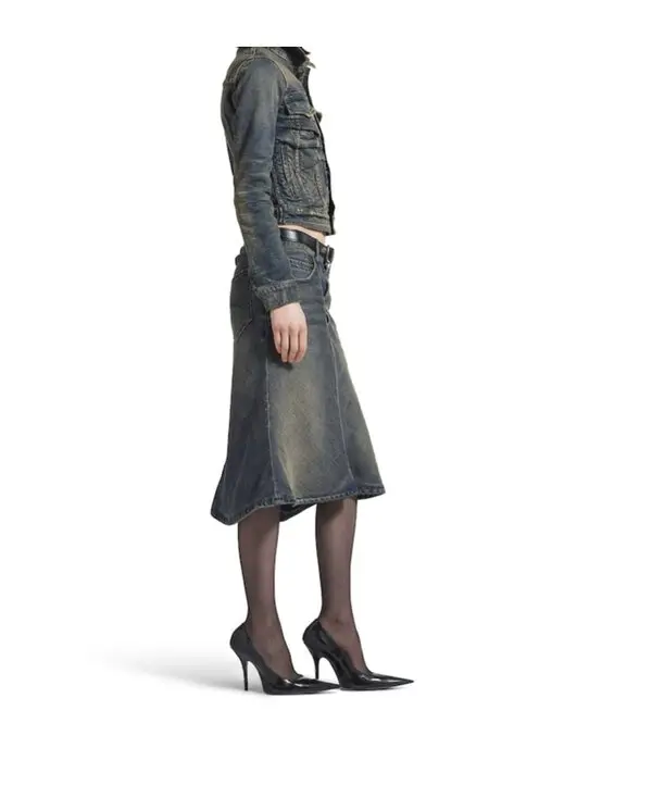 Balenciaga Godet Mini Skirt